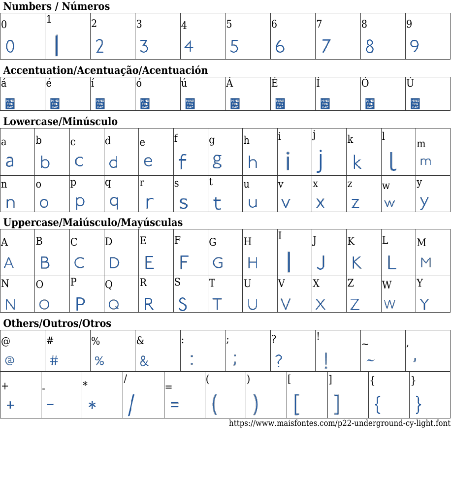 P22 Underground CY Light: Free Font Download | MaisFontes