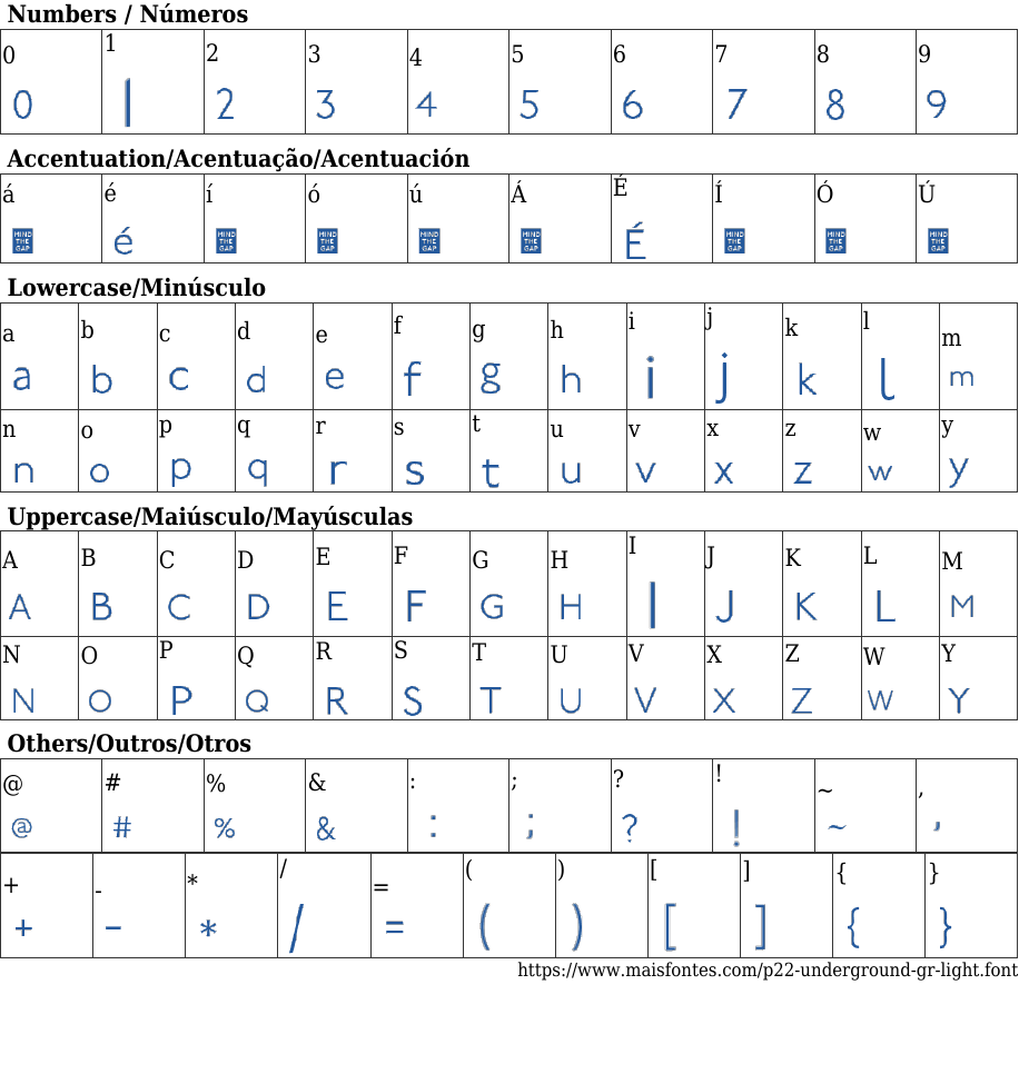 P22 Underground GR Light: Baixar Fonte Grátis | MaisFontes