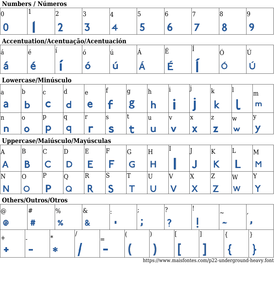 P22 Underground Heavy: Free Font Download | MaisFontes