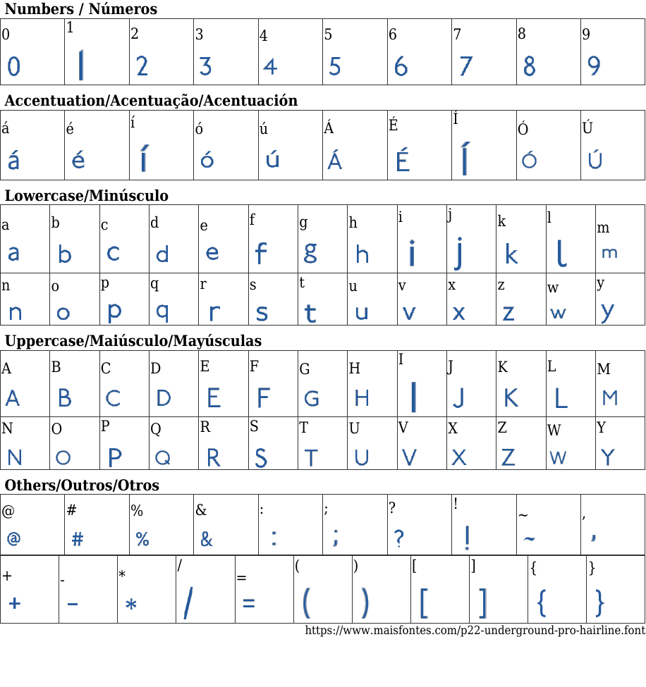 P22 Underground Pro Hairline: Free Font Download | MaisFontes