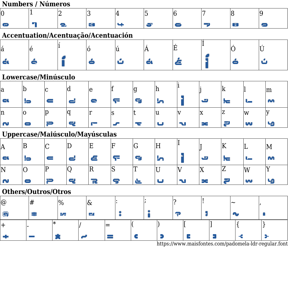 Padomela LDR Regular: Baixar Fonte Grátis | MaisFontes