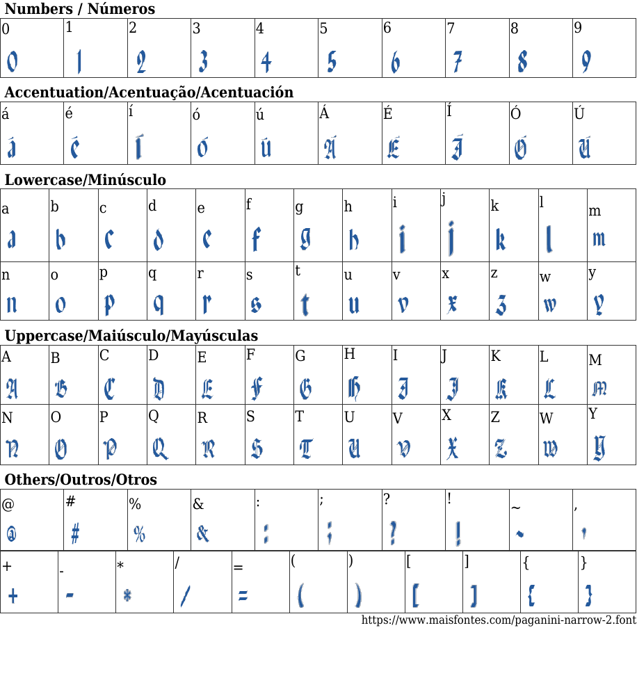 Paganini Narrow: Free Font Download | MaisFontes