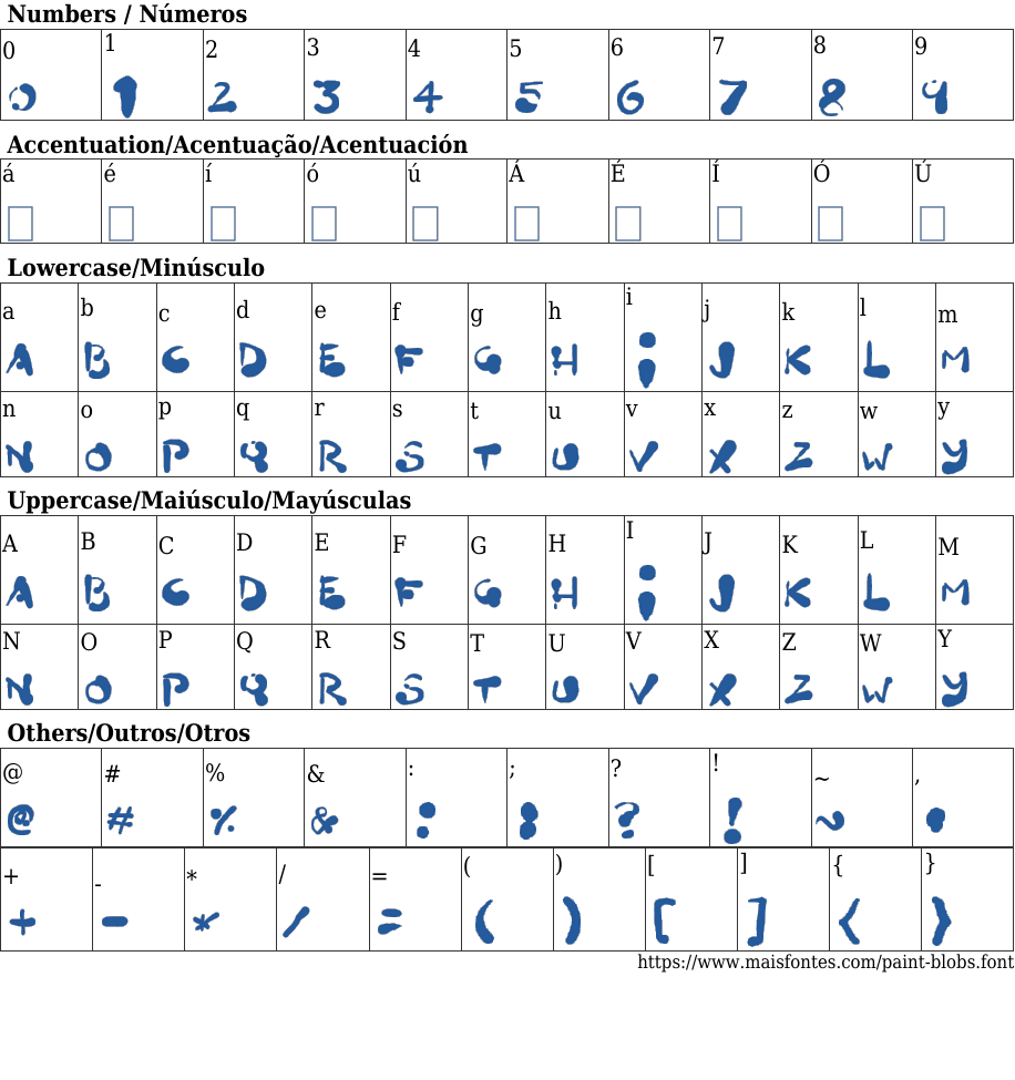 Paint Blobs: Baixar Fonte Grátis | MaisFontes