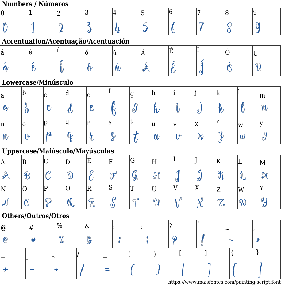 Painting Script: Free Font Download | MaisFontes