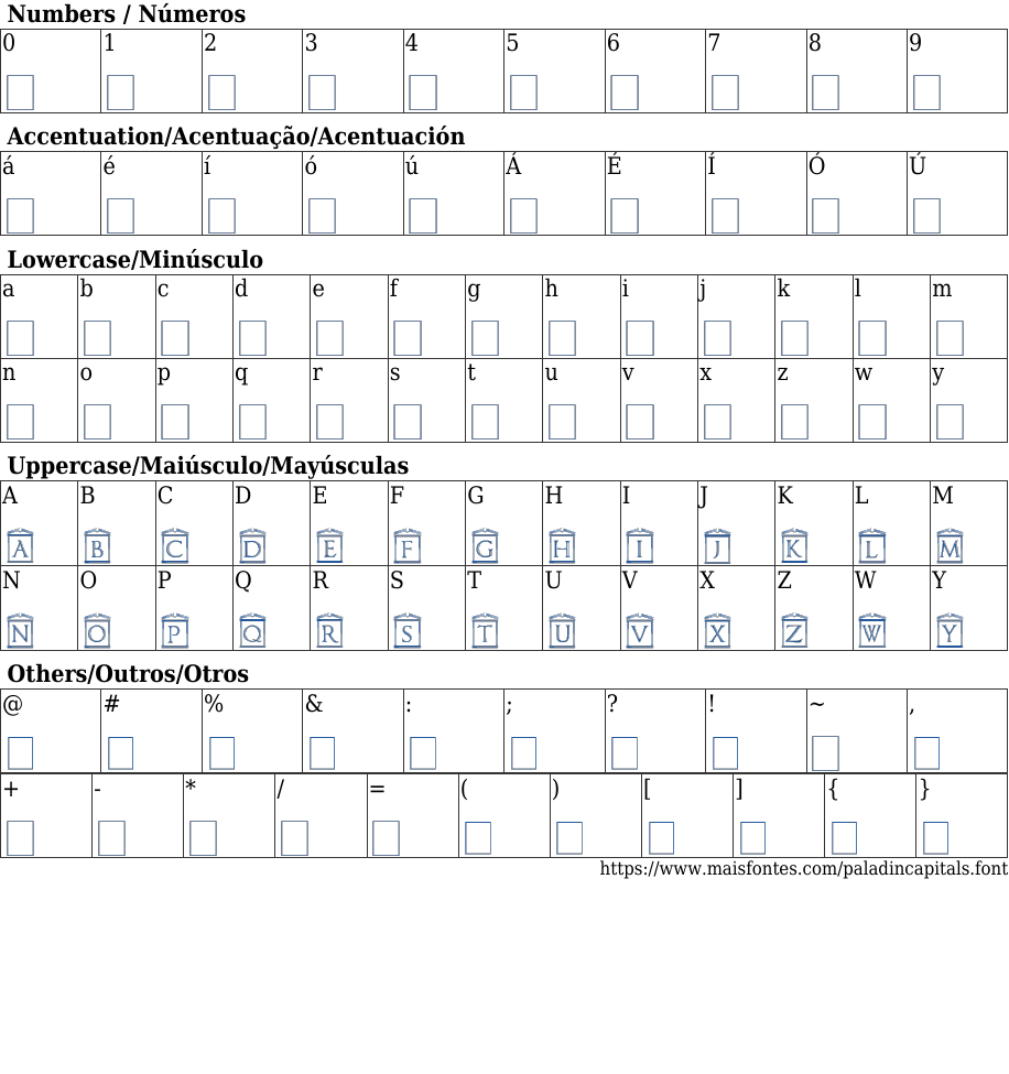 PALADIN CAPITALS: Free Font Download | MaisFontes