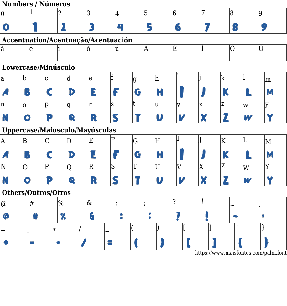 Palm: Free Font Download | MaisFontes