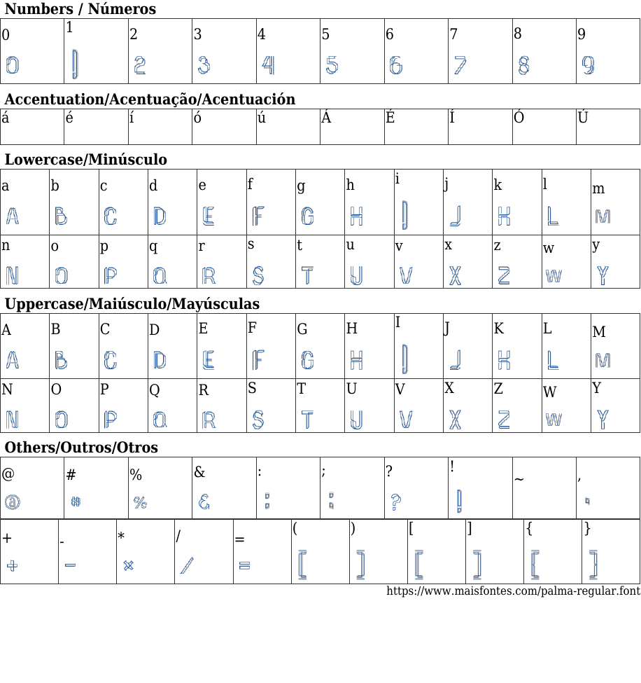 Palma Regular: Free Font Download | MaisFontes
