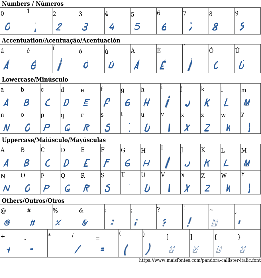 Pandora Callister Italic: Free Font Download | MaisFontes