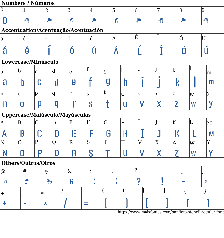Panfleta Stencil Regular: Baixar Fonte Grátis | MaisFontes