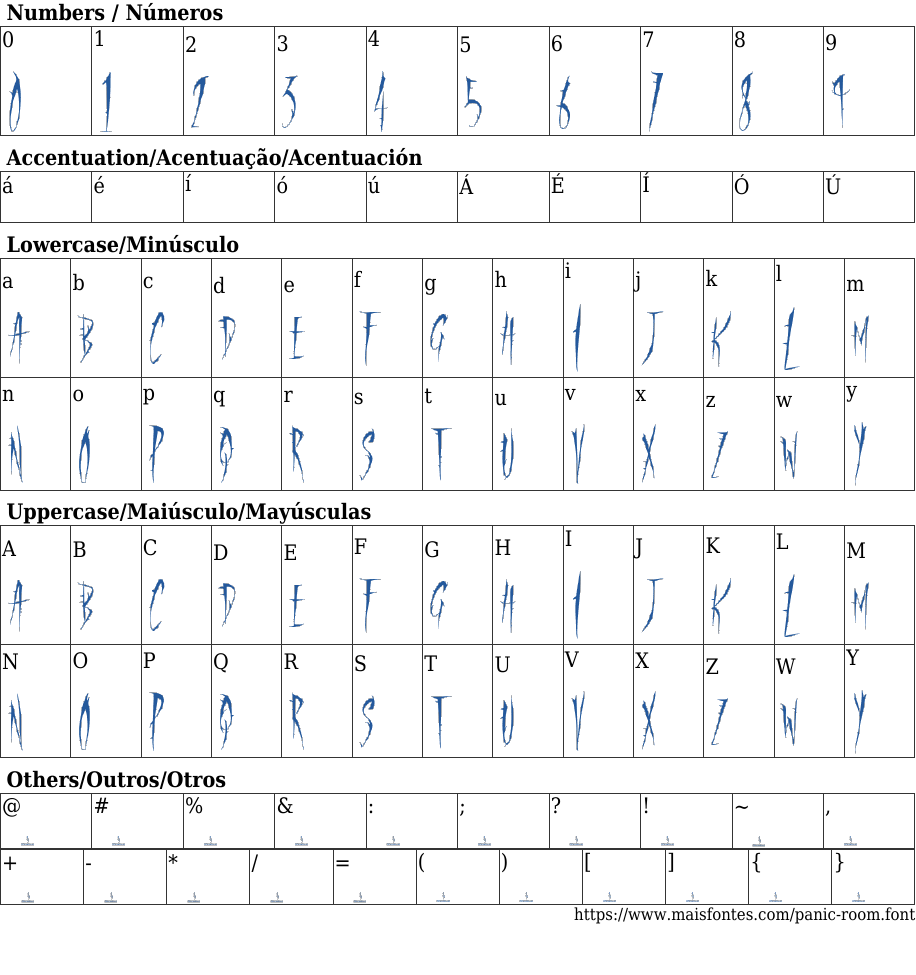 Panic Room: Free Font Download | MaisFontes