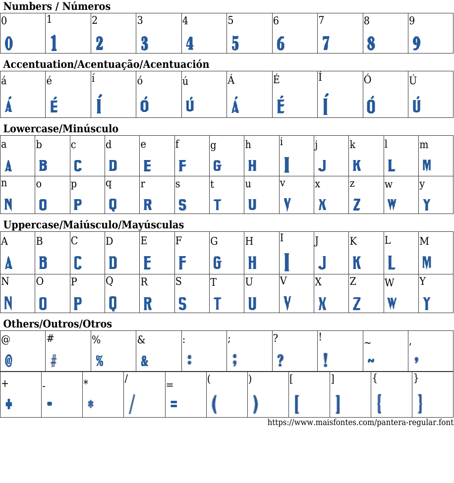 Pantera Regular: Free Font Download | MaisFontes