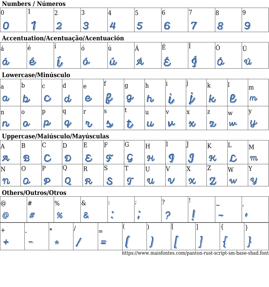 Panton Rust Script Semi Base Shadow: Free Font Download | MaisFontes