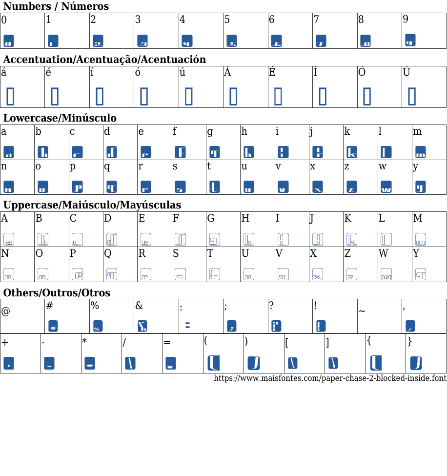 Paper chase 2 blocked inside Font: Free Download | MaisFontes