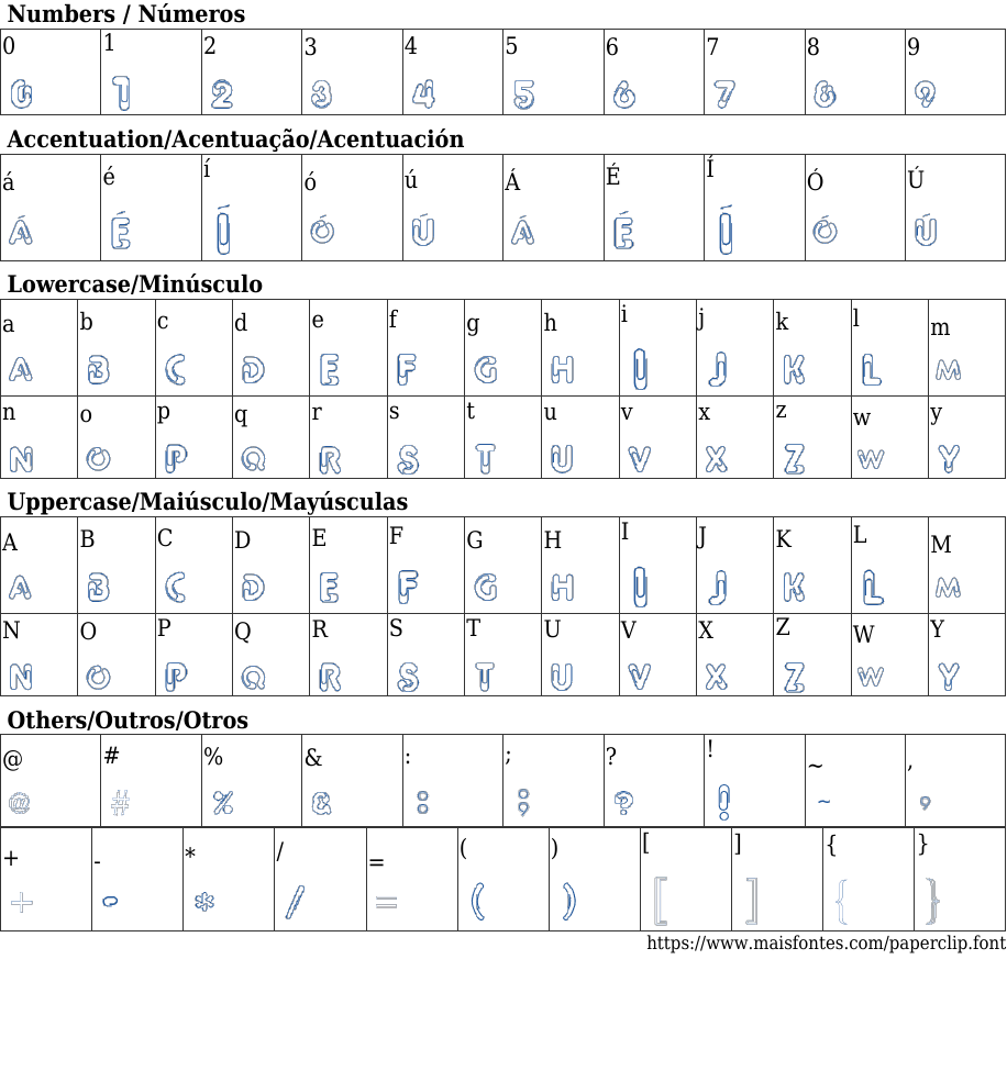 PaperClip Drawer: Free Font Download | MaisFontes