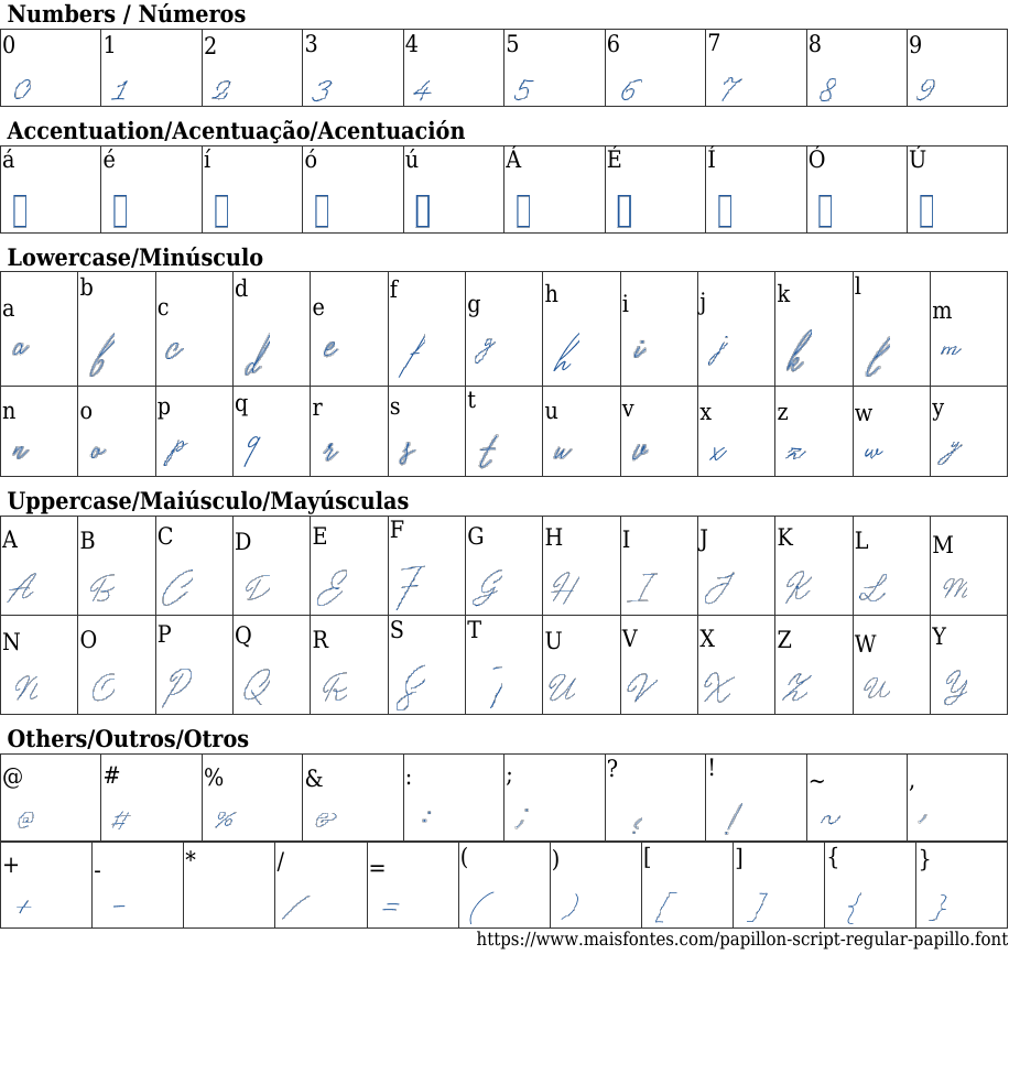 Papillon Script Regular Papillo: Baixar Fonte Grátis | MaisFontes