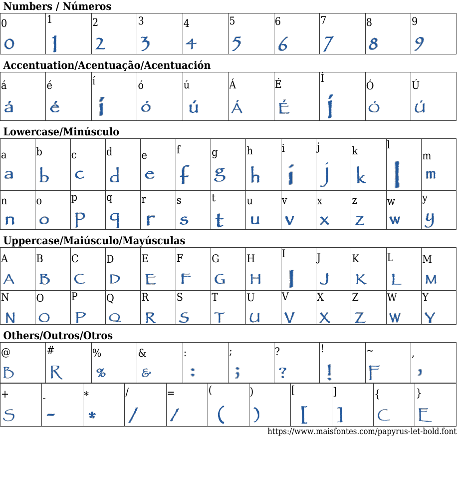 Papyrus LET Bold: Free Font Download | MaisFontes