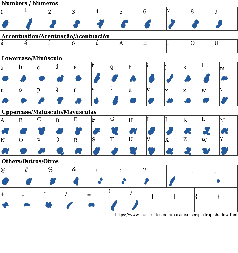 Paradiso Script Drop Shadow: Free Font Download | MaisFontes