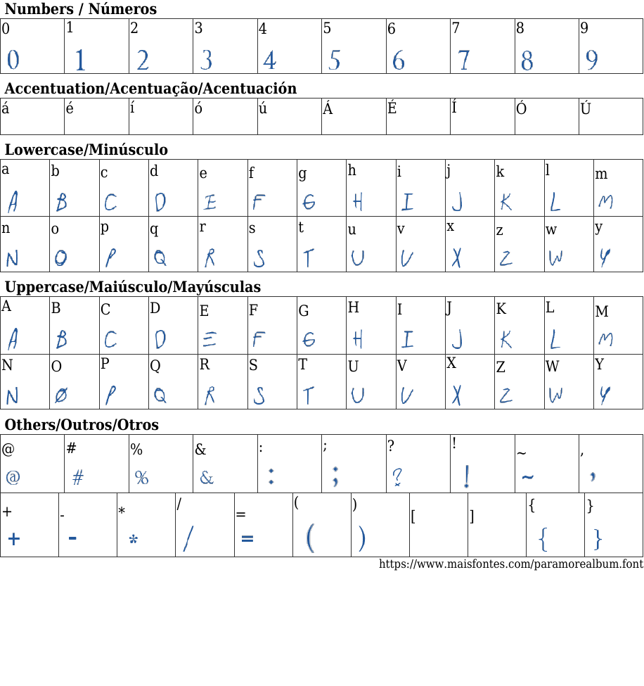 Paramore Album Font: Free Download | MaisFontes
