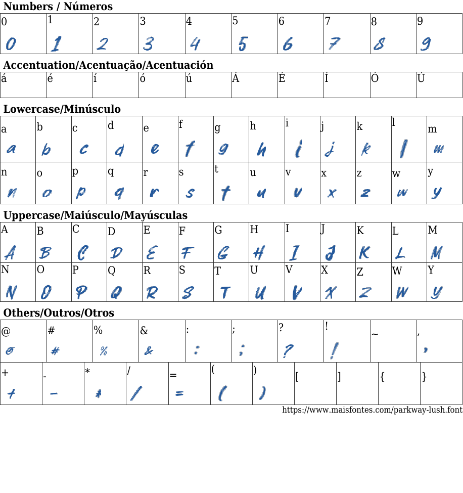 Parkway Lush: Free Font Download | MaisFontes
