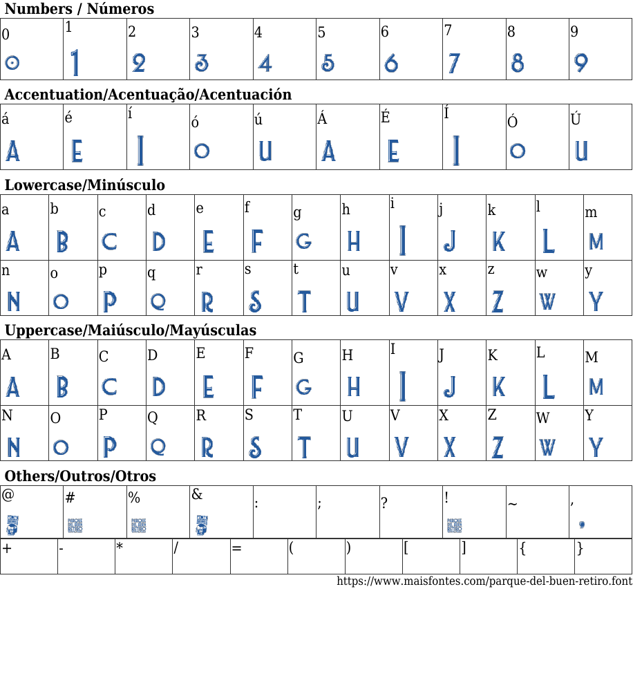 Parque del Buen Retiro: Free Font Download | MaisFontes