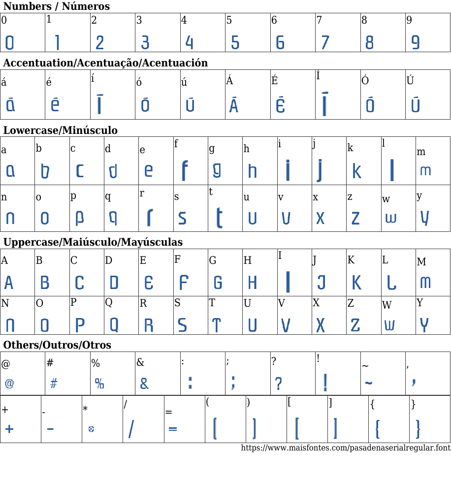 Pasadena Serial Regular: Free Font Download | MaisFontes