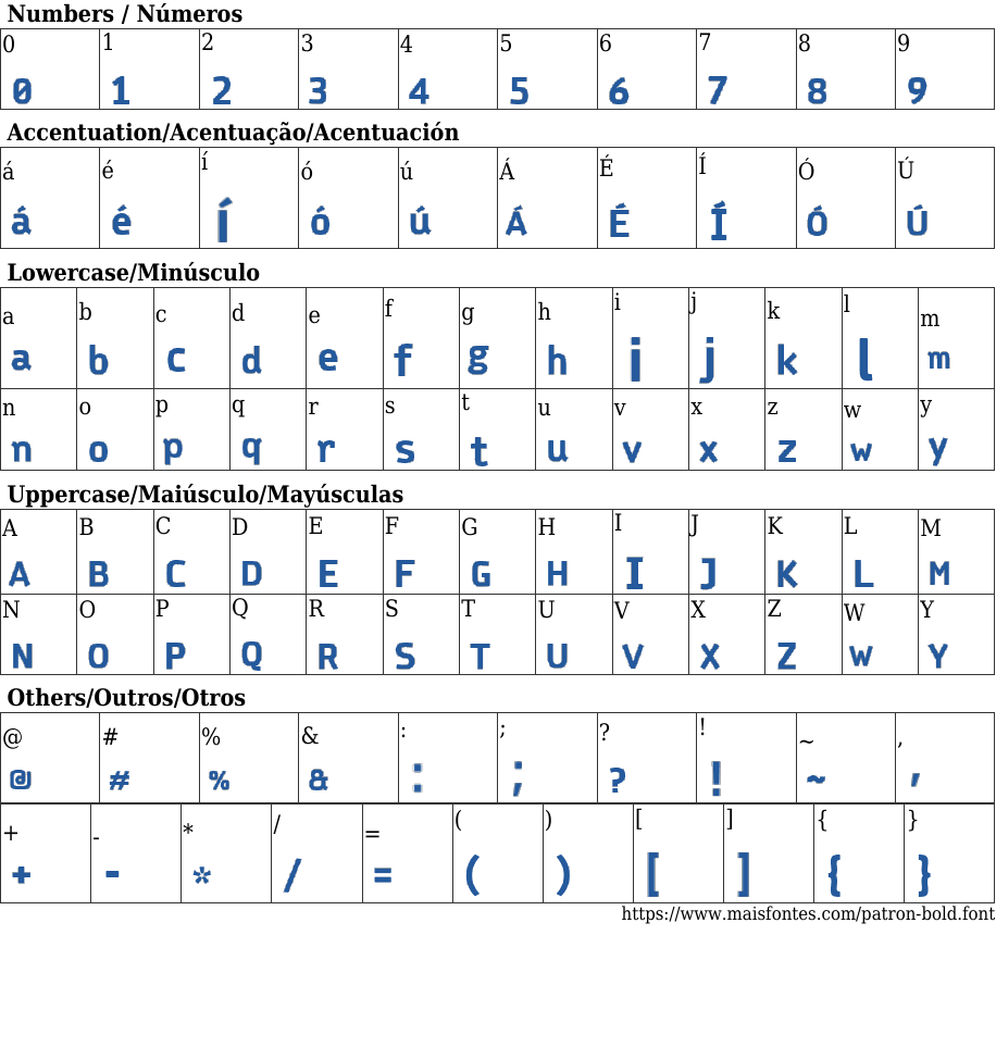 Patron Bold: Download Free Font | MaisFontes