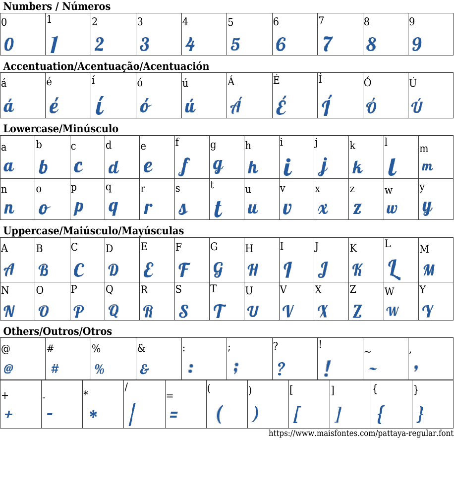 Pattaya Regular Font: Free Download | MaisFontes
