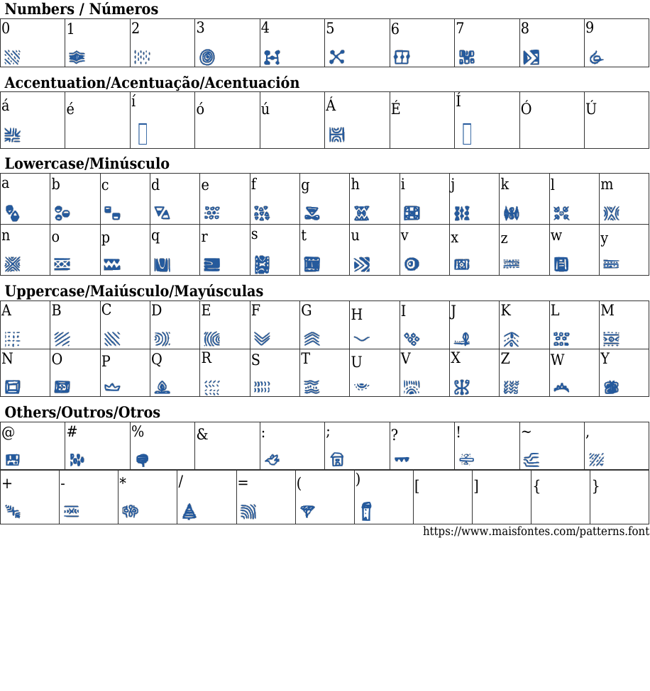 Patterns: Free Font Download | MaisFontes