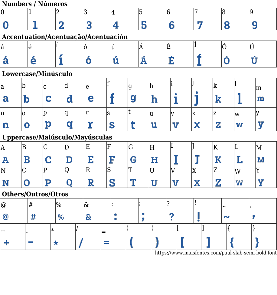 Paul Slab SemiBold: Download Free Font | MaisFontes