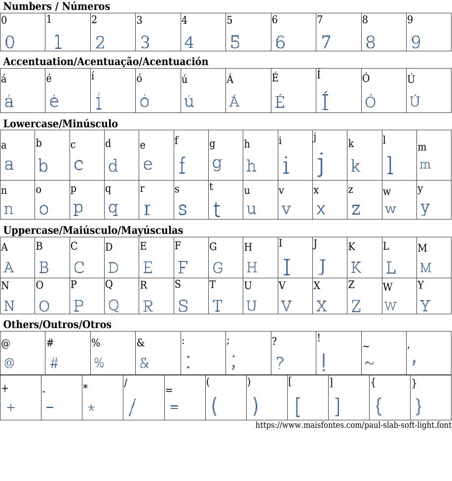 Paul Slab Soft Light: Baixar Fonte Grátis | MaisFontes