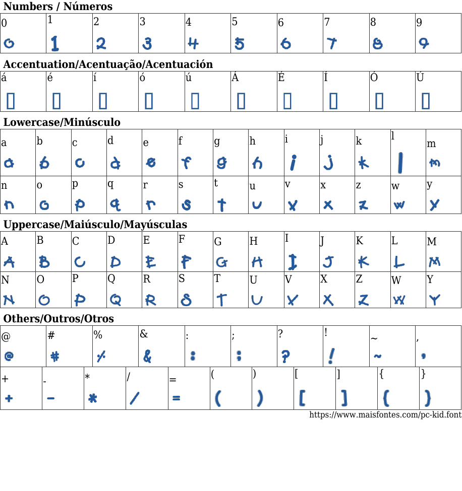 PC Kid Font: Free Download | MaisFontes