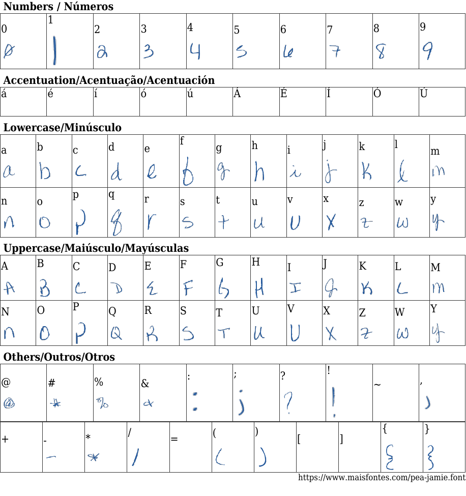 Pea Jamie: Free Font Download | MaisFontes