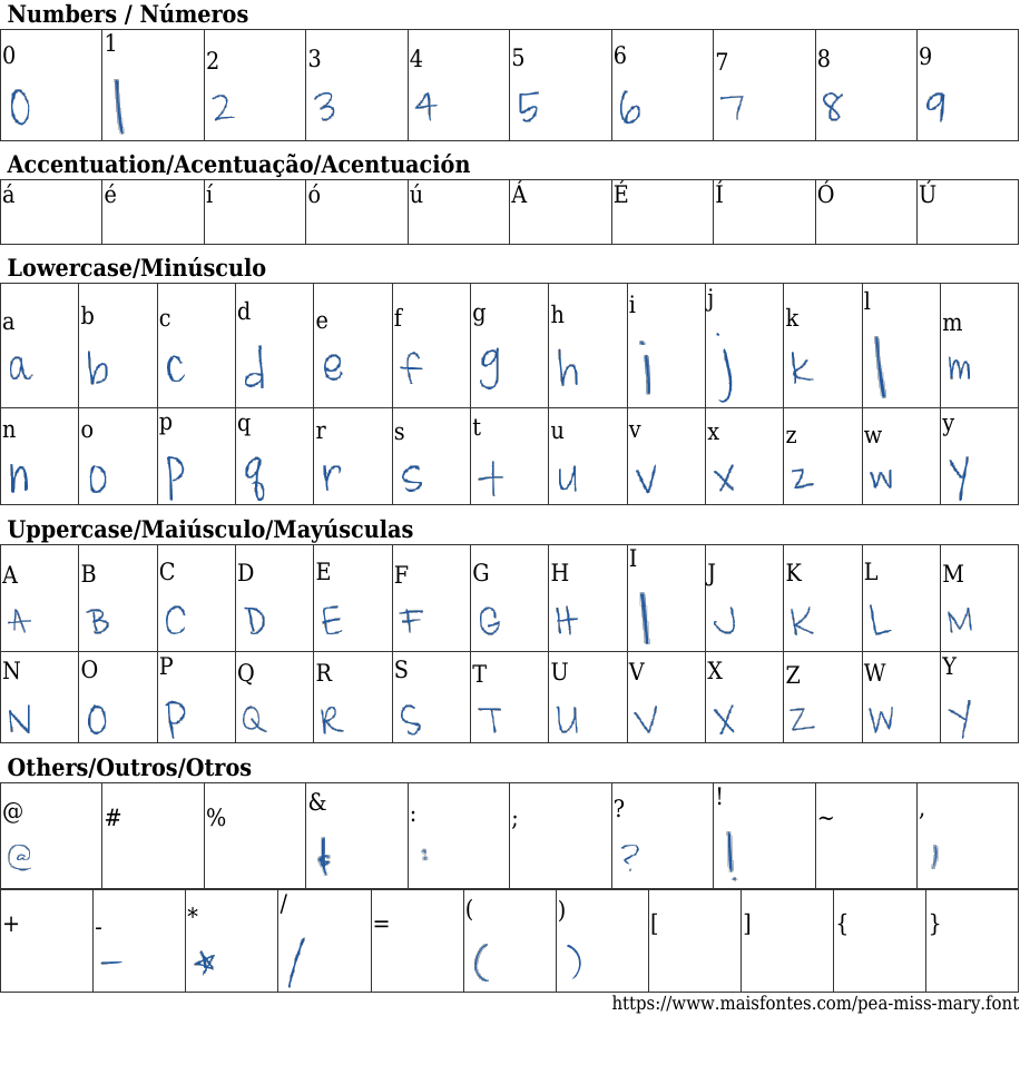 Pea Miss Mary: Baixar Fonte Grátis | MaisFontes