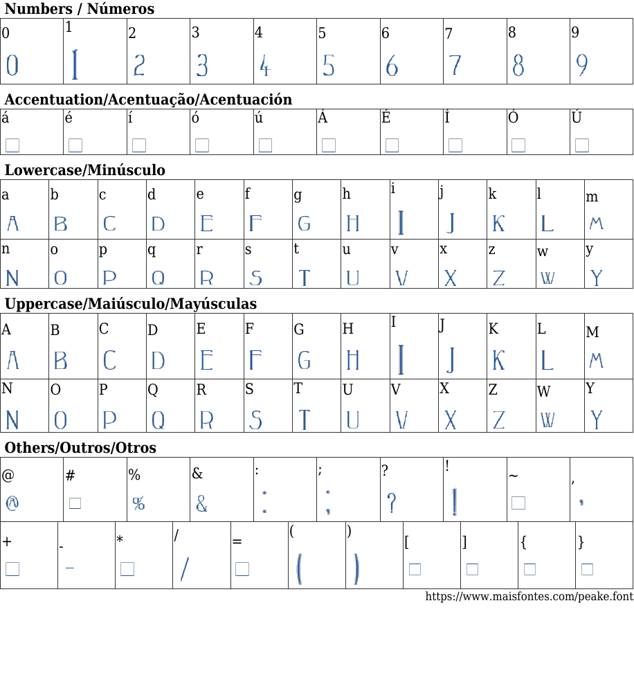 Peake: Free Font Download | MaisFontes