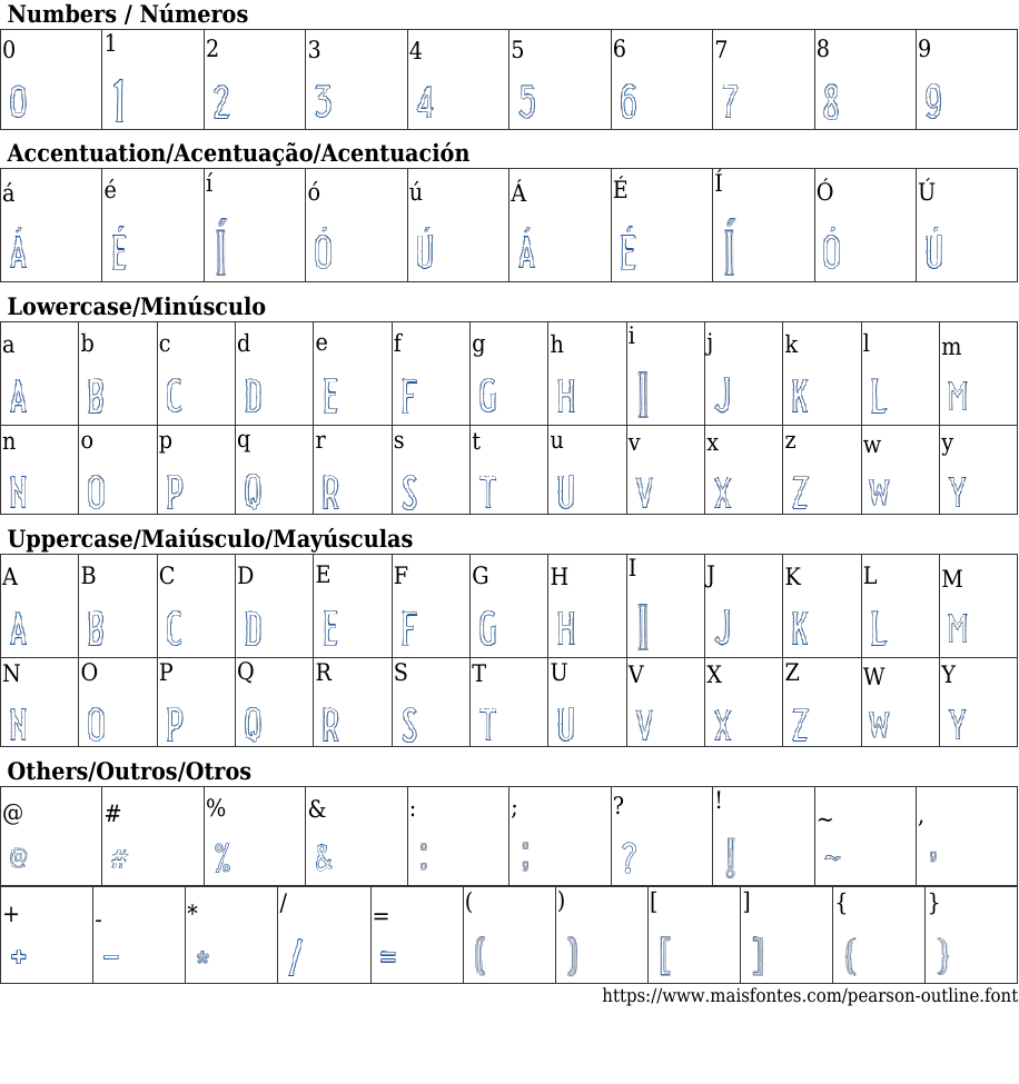 Pearson Outline: Free Font Download | MaisFontes