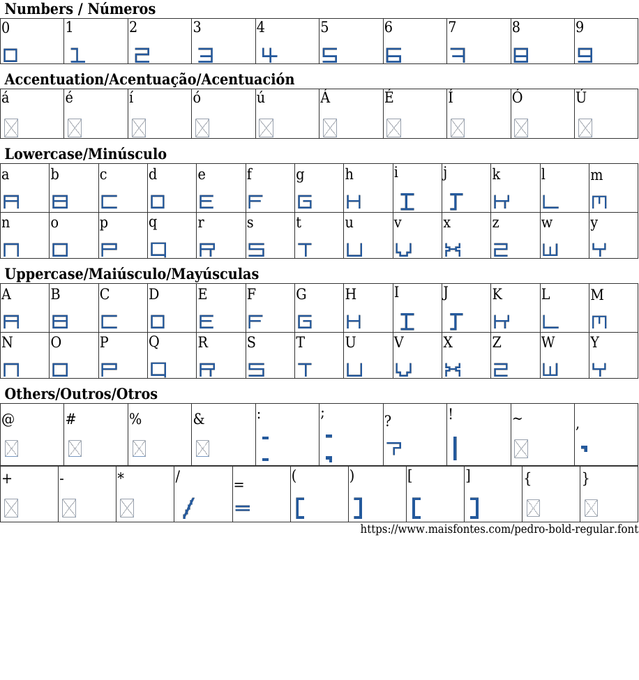 Pedro Bold Regular: Free Font Download | MaisFontes