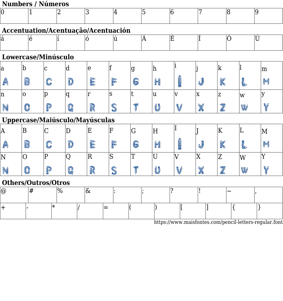 Pencil Letters Regular: Free Font Download | MaisFontes
