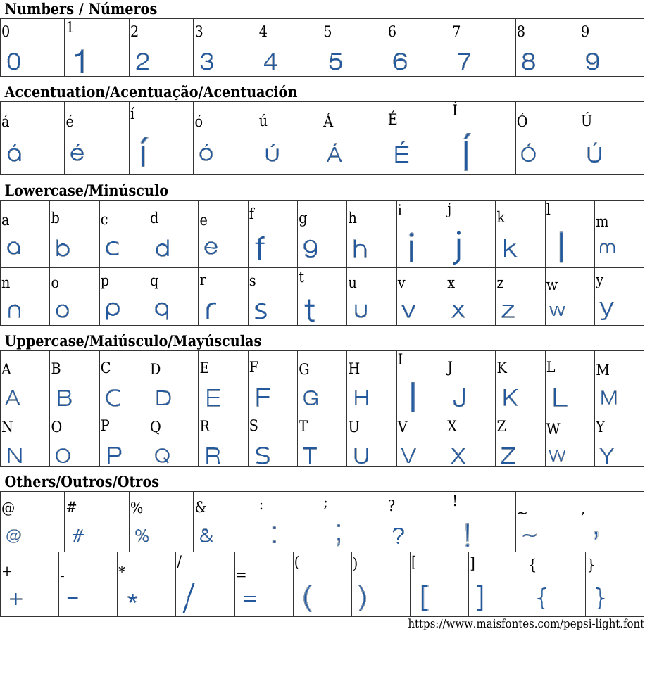 Pepsi Light: Free Font Download | MaisFontes