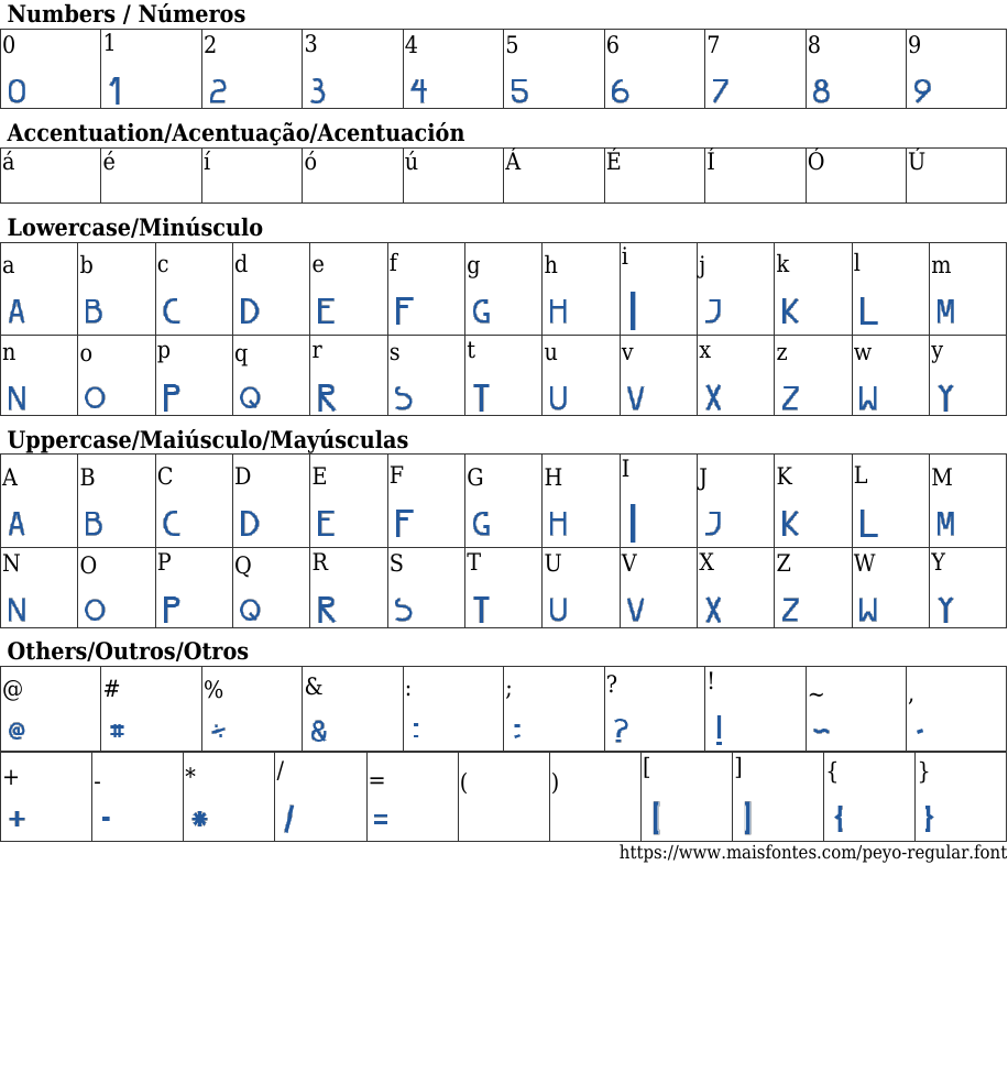 Peyo Regular: Baixar Fonte Grátis | MaisFontes