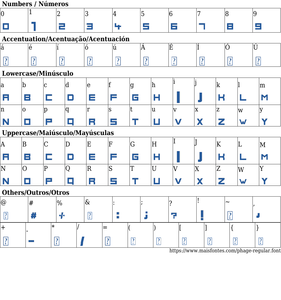 Phage Regular Font: Free Download | MaisFontes