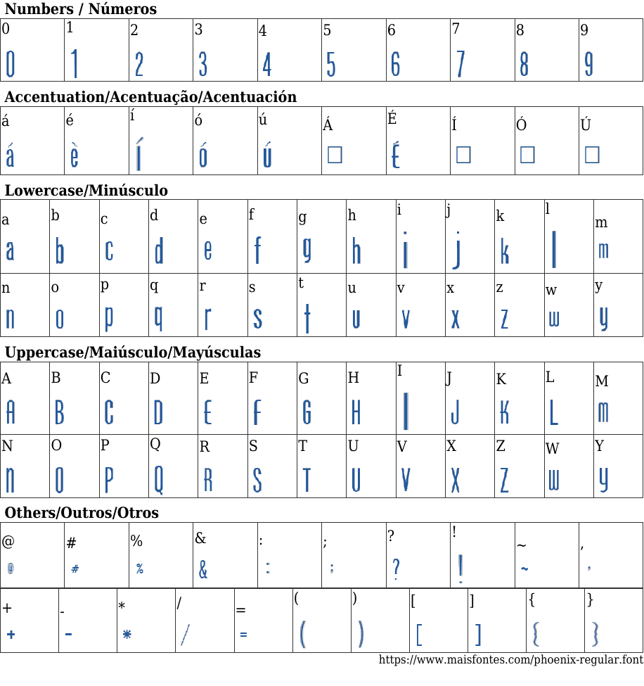 Phoenix Regular: Download Free Font | MaisFontes