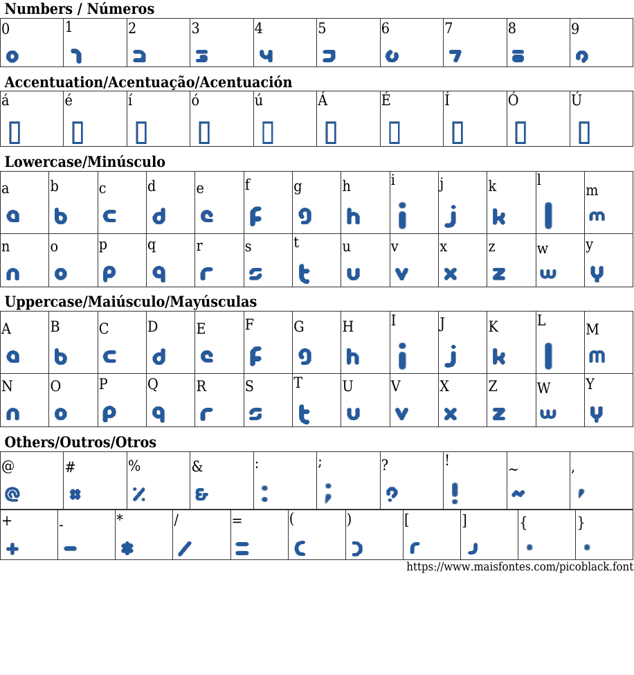 Pico Black: Free Font Download | MaisFontes