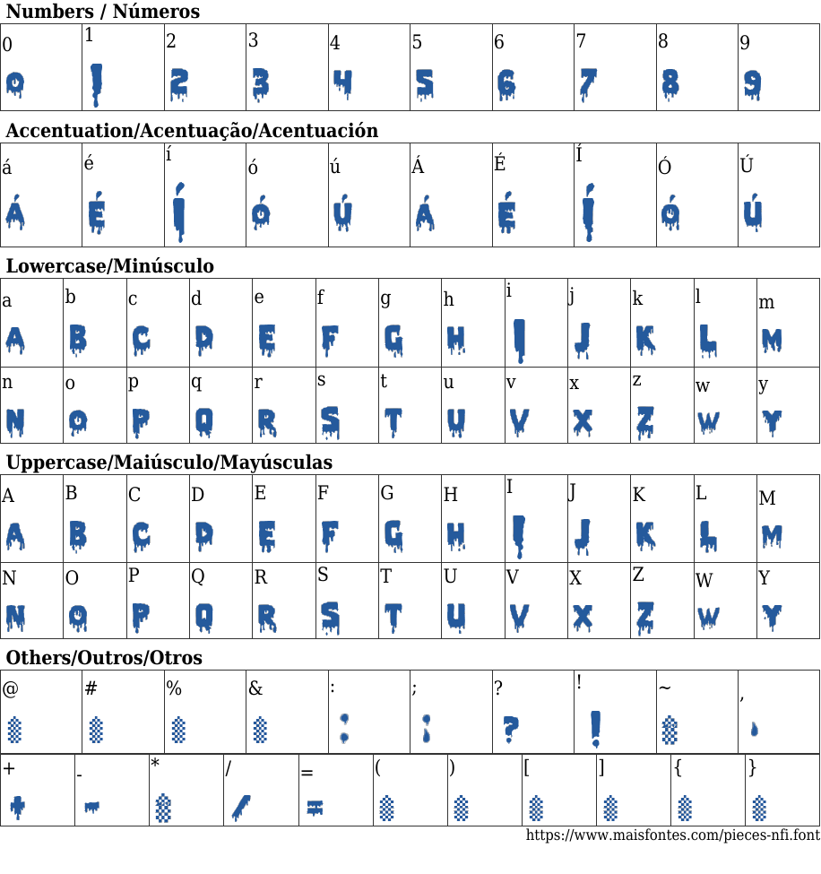 Pieces NFI: Baixar Fonte Grátis | MaisFontes