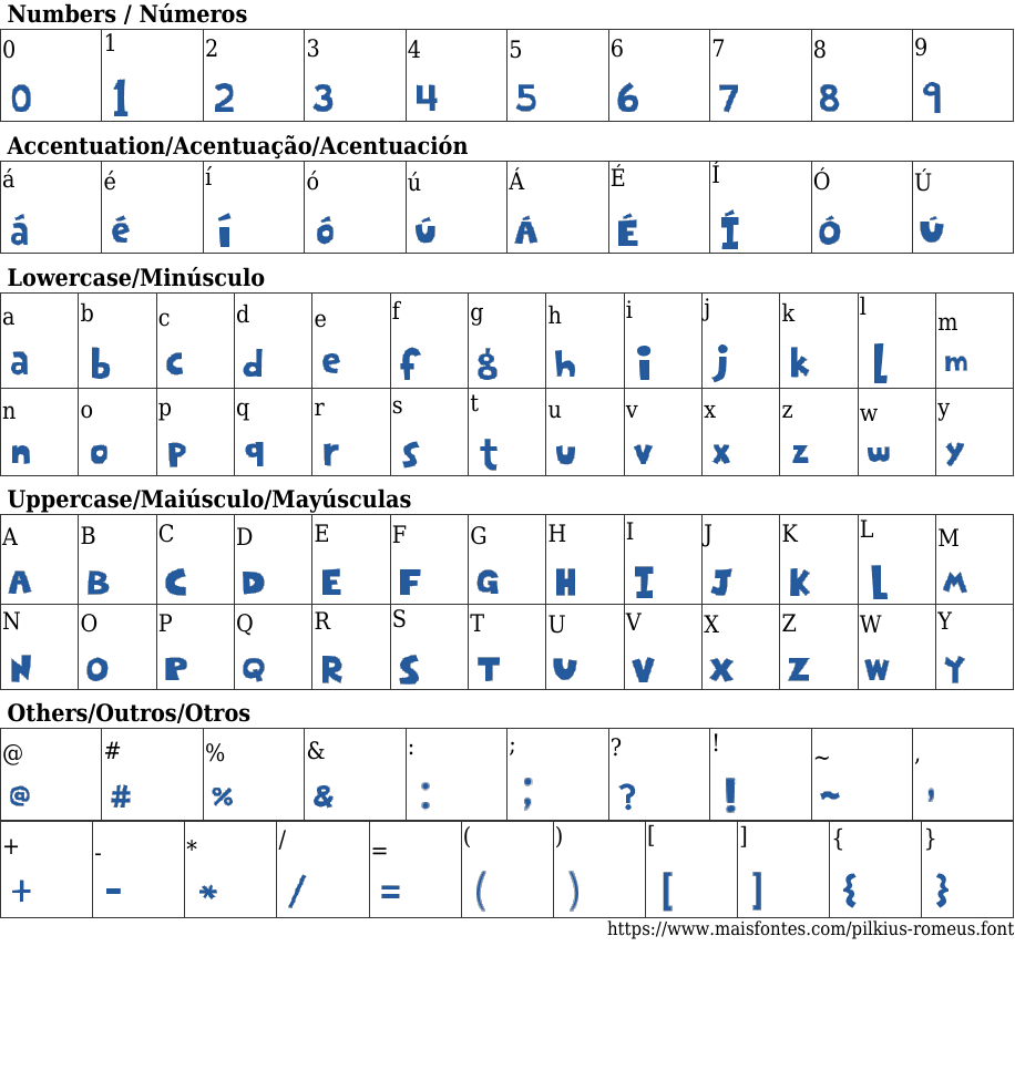 Pilkius Romeus: Baixar Fonte Grátis | MaisFontes