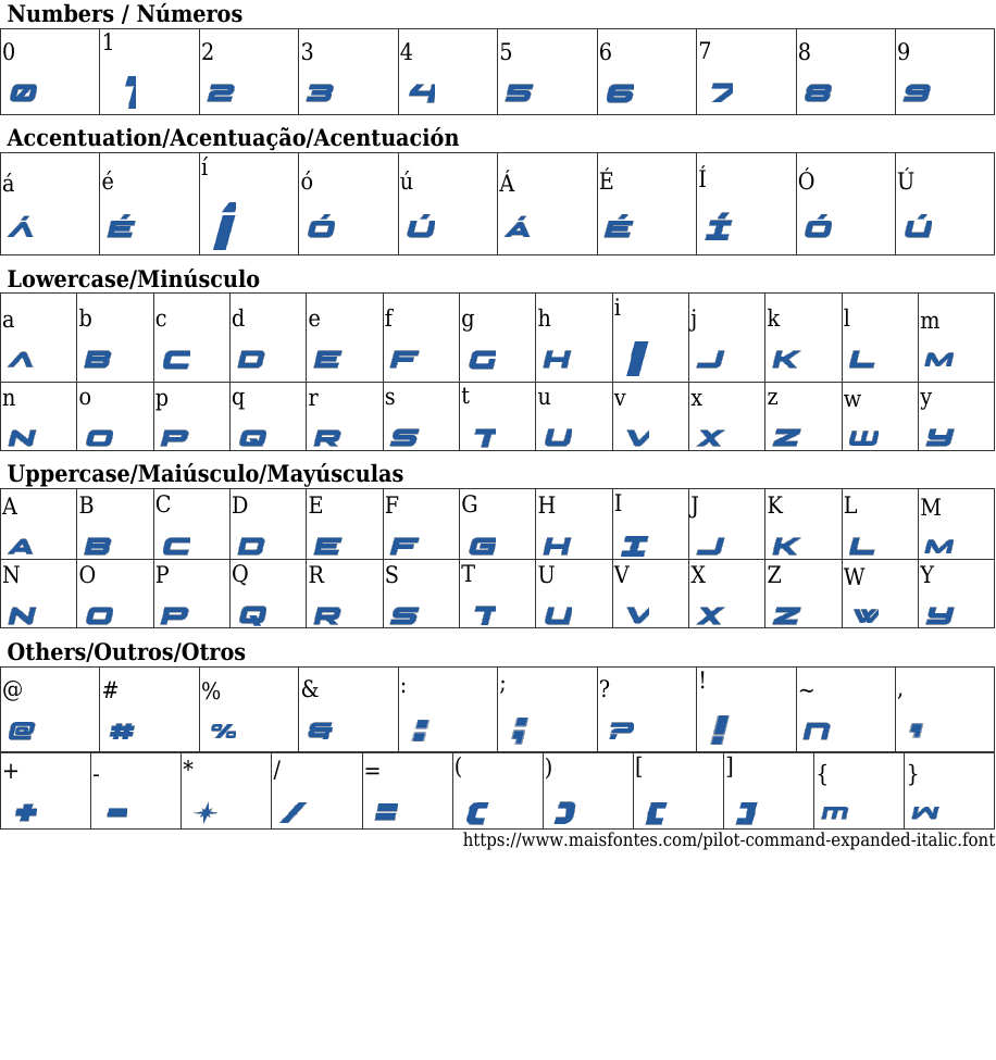 Pilot Command Expanded Italic: Free Font Download | MaisFontes