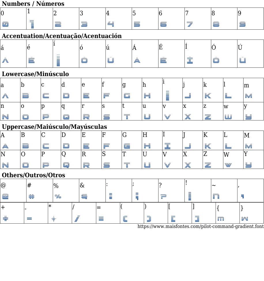 Pilot Command Gradient: Free Font Download | MaisFontes Pilot Command Gradient: Free Font Download | MaisFontes