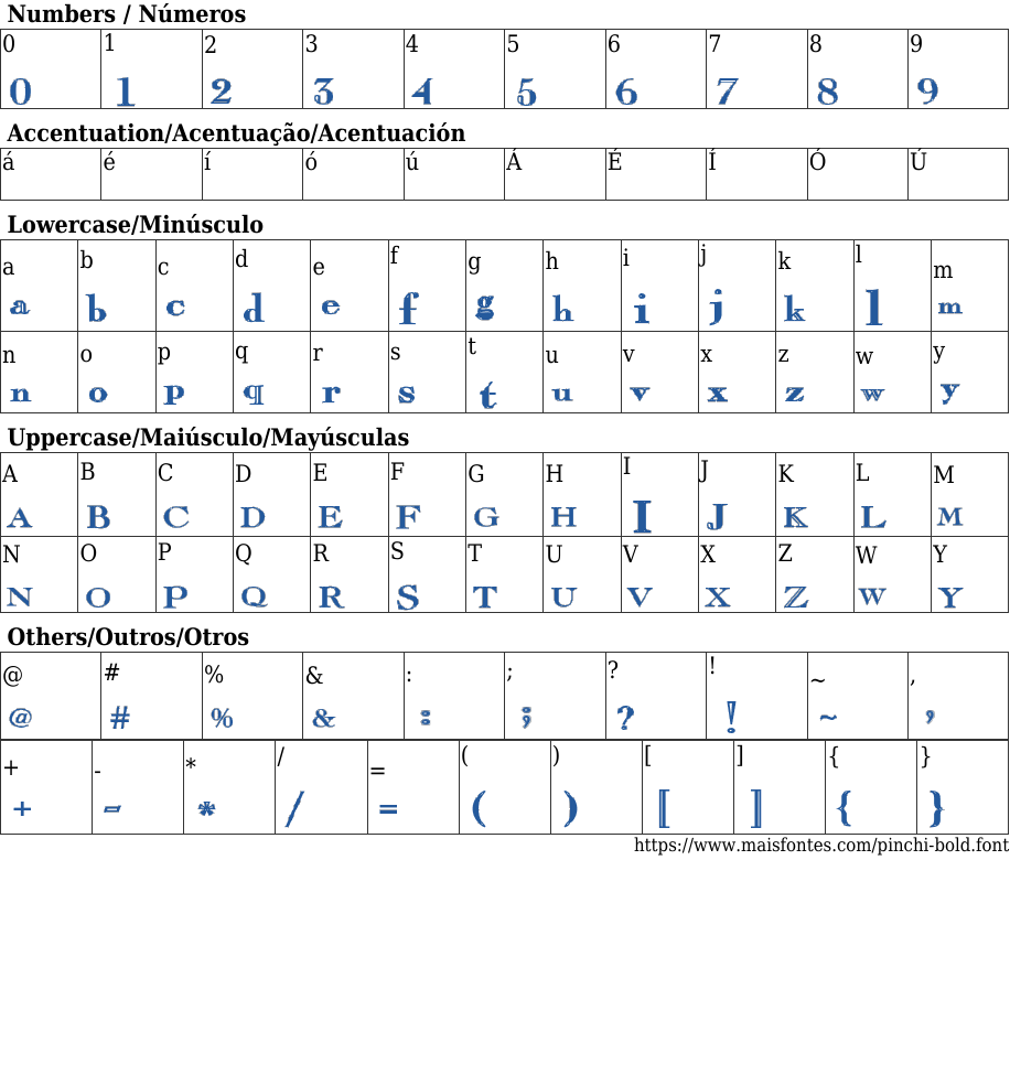 Pinchi Bold Font: Free Download | MaisFontes