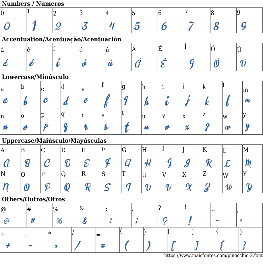 Pinocchio Handwritten: Free Font Download | MaisFontes