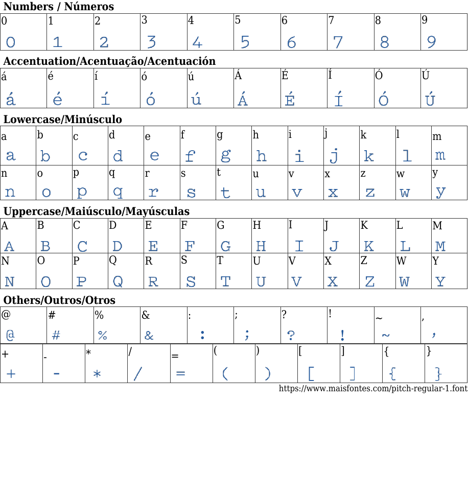 Pitch Regular: Free Font Download | MaisFontes
