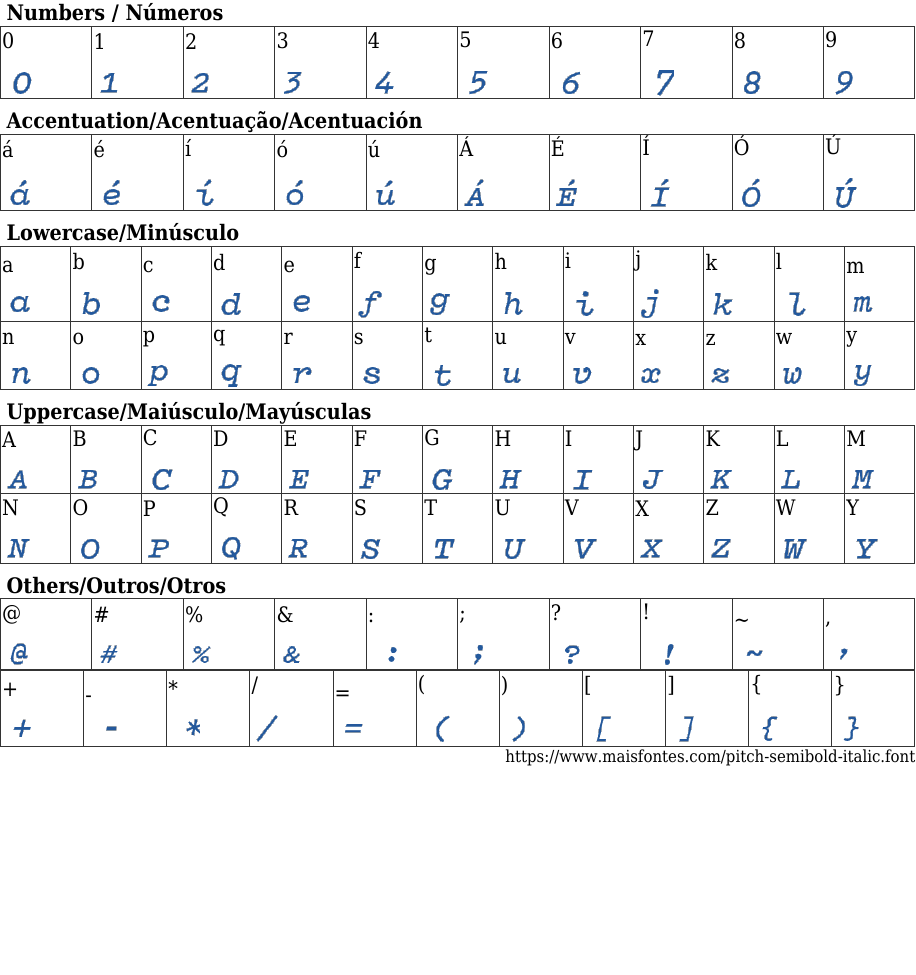 Pitch SemiBold Italic: Free Font Download | MaisFontes
